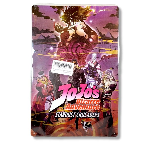 Source Unknown | Wall Decor | Jojos Bizarre Adventure Tin Sign | Poshmark